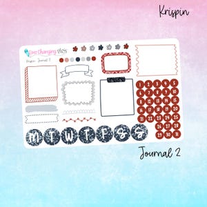Krispin Planner Stickers - Winter Journaling Kit - Deco Stickers - Bujo ...