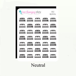Bed Icon Planner Stickers for Plum Paper Planner - Sheets Stickers ...