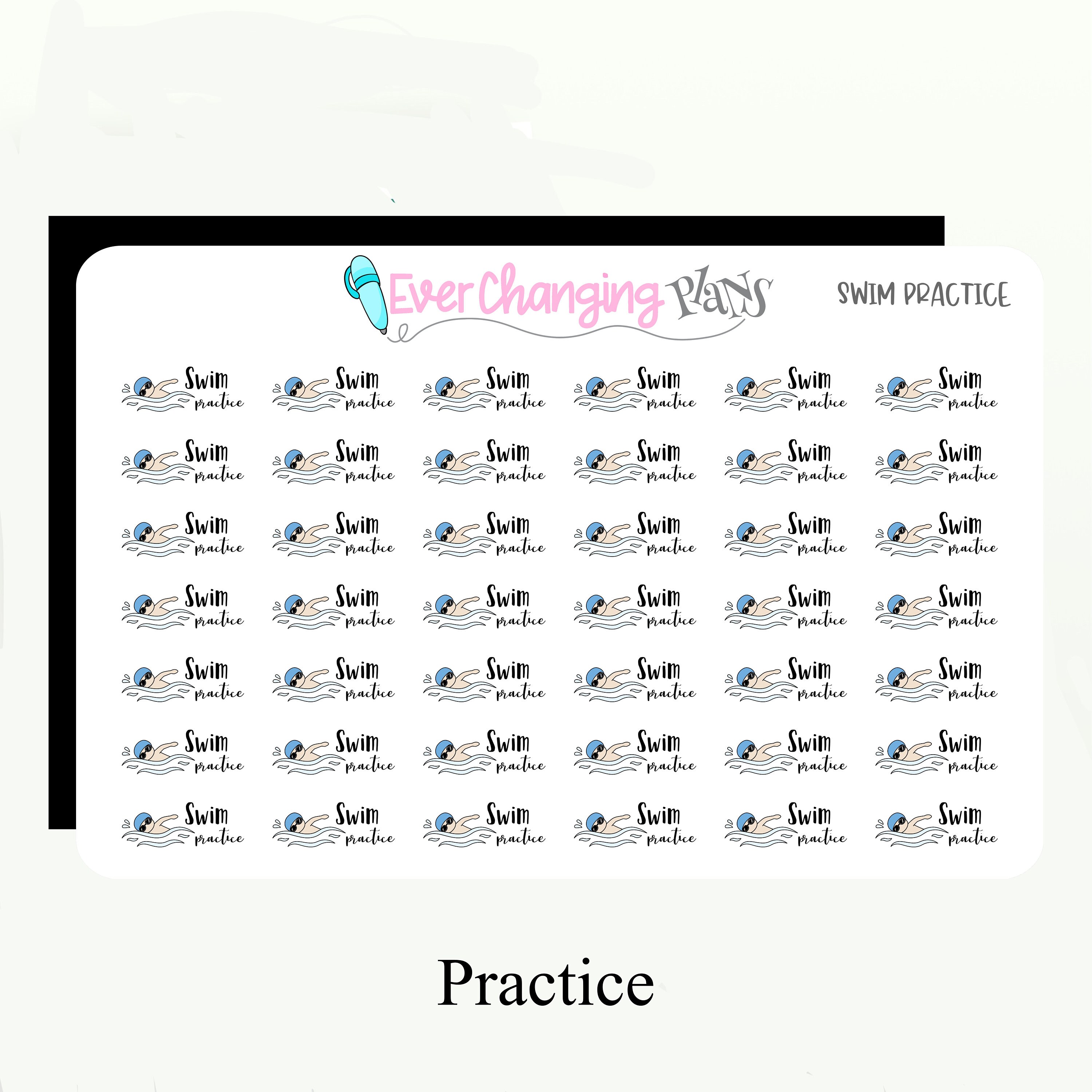 Swim Stickers Swim Lessons Swim Practice Swim Meet - Etsy