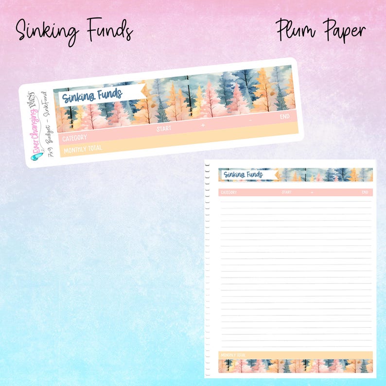 Aspen Budget Plum Paper Kit - Budgeting Sticker Kit - Dave Ramsey - You ...