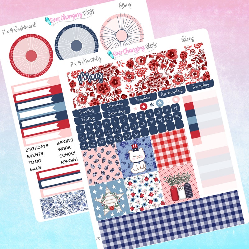 Plum Paper June Stickers - Etsy