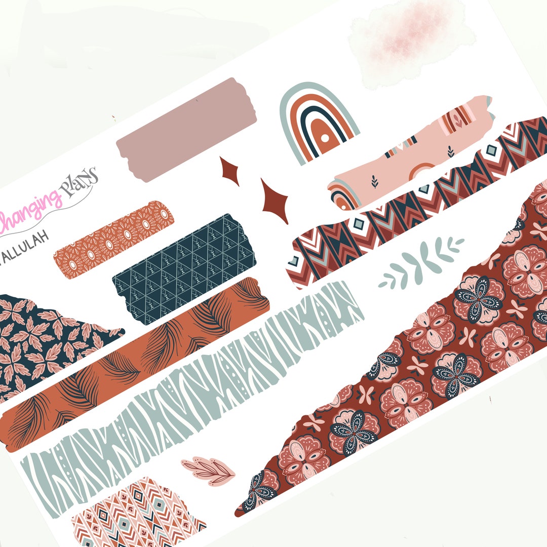 Tallulah Deco Boho Planner Stickers - Fall Marisol Sticker - Autumn ...