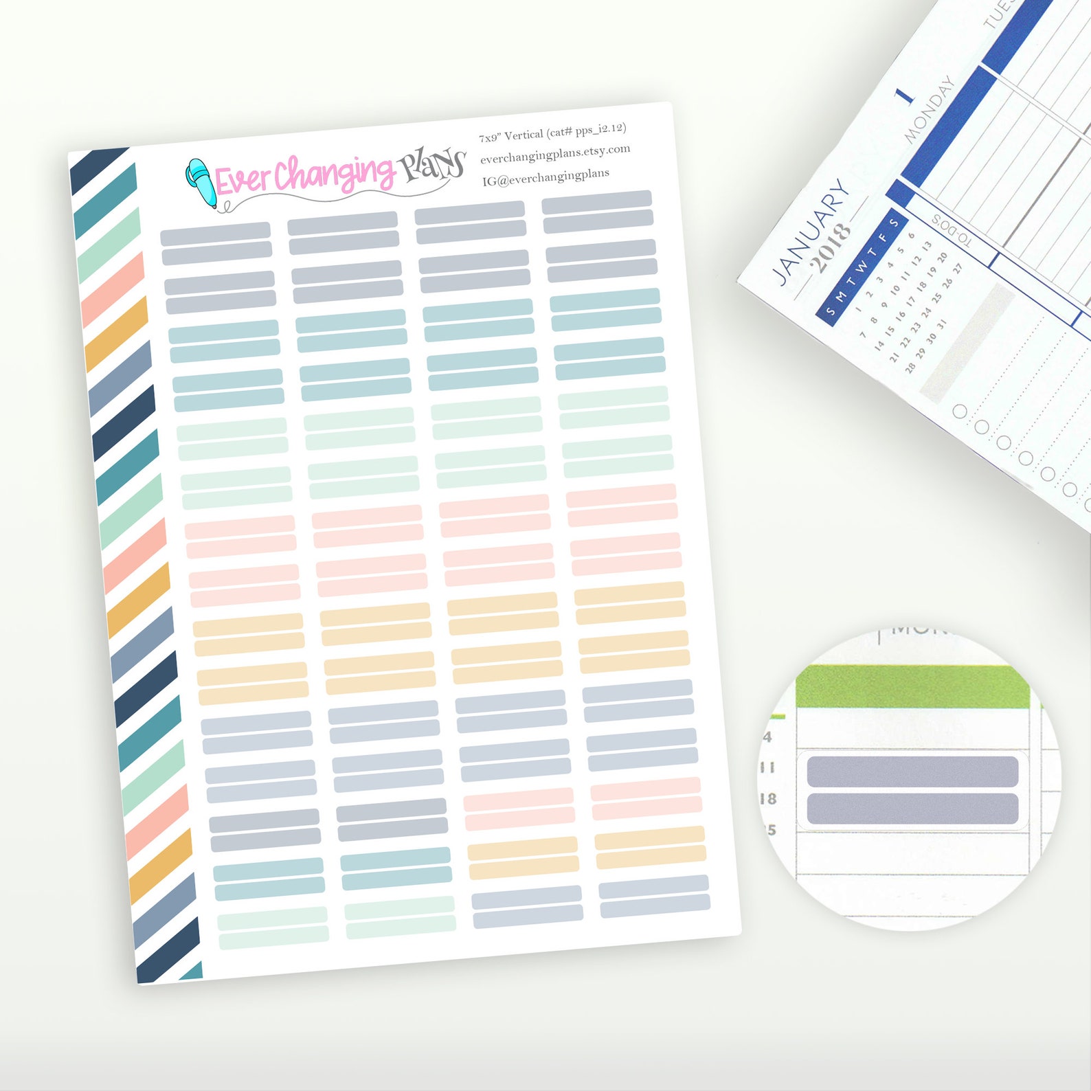 Mildliner Style Schedule Stickers for Plum Paper Planner - Etsy