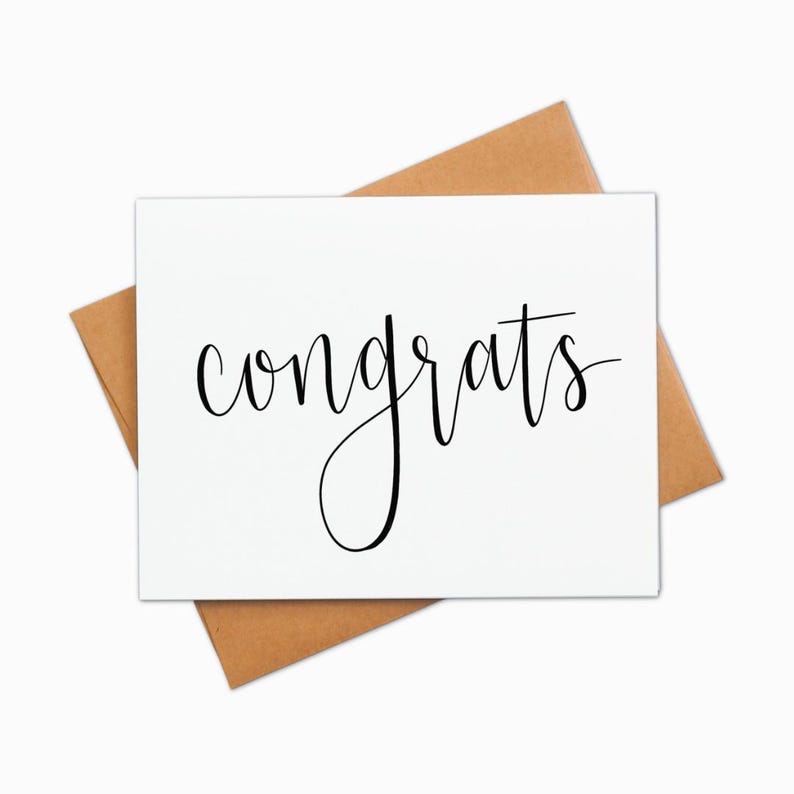 Congratulations Card - Etsy