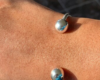 Ball End Bangle - Etsy