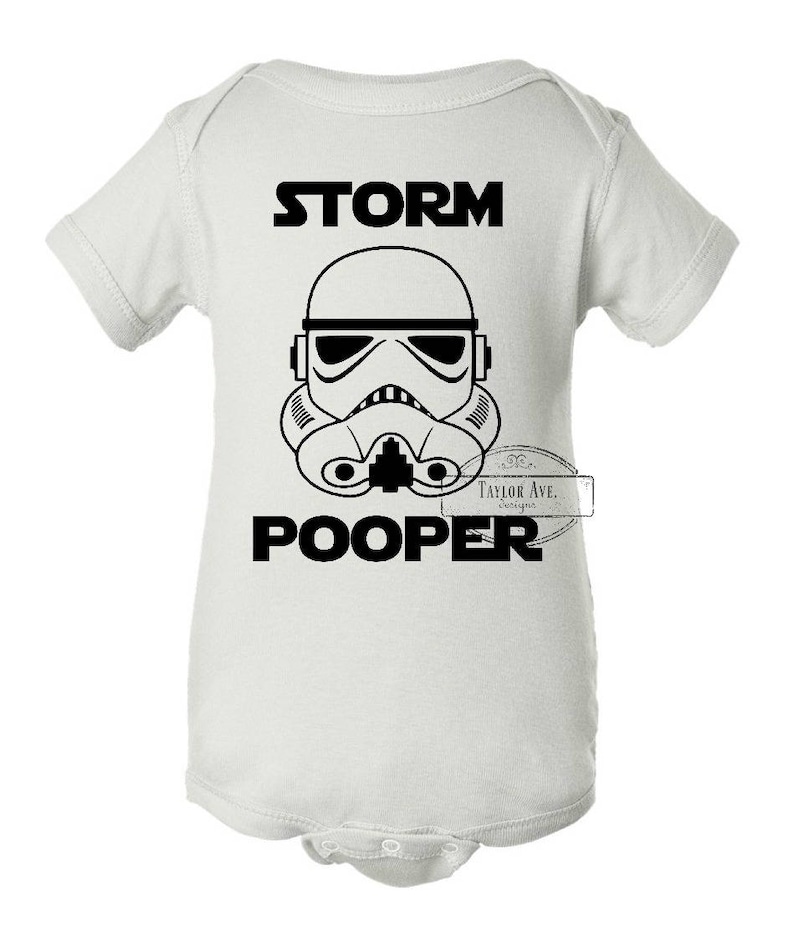 Storm Pooper Star Wars Onesie. Funny Creeper Bodysuit. Star Wars Lovers ...