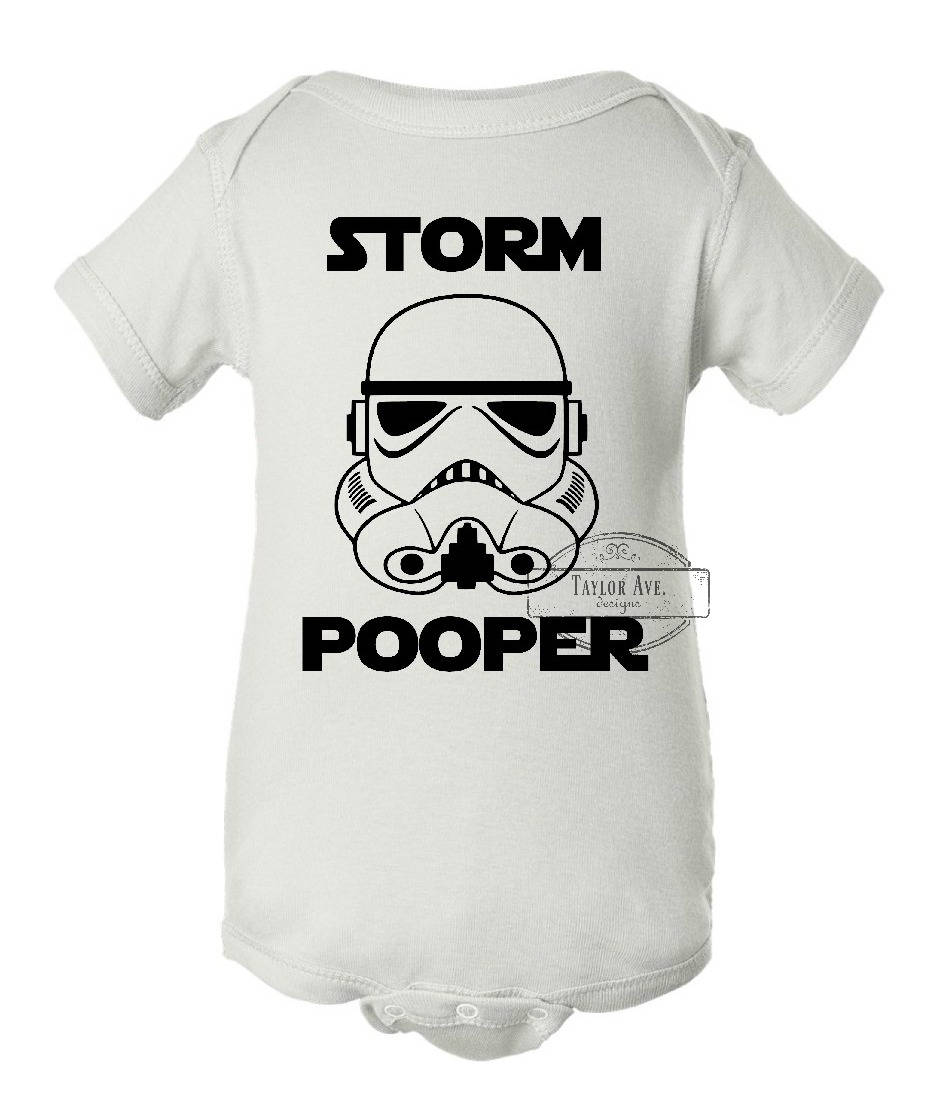 Storm Pooper Star Wars Onesie. Funny Creeper Bodysuit. Star Wars Lovers ...