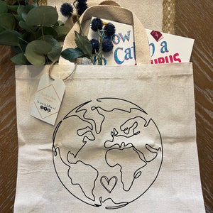 Earth Tote Bag. Love Earth Shopping Tote Bag. Earth Day. Protect Our ...