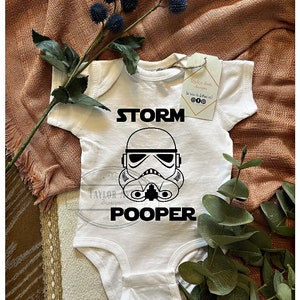 Storm Pooper Star Wars Onesie. Funny Creeper Bodysuit. Star Wars Lovers ...