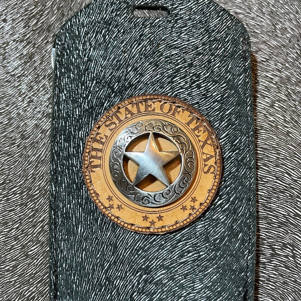 Texas Badge Holder - Etsy