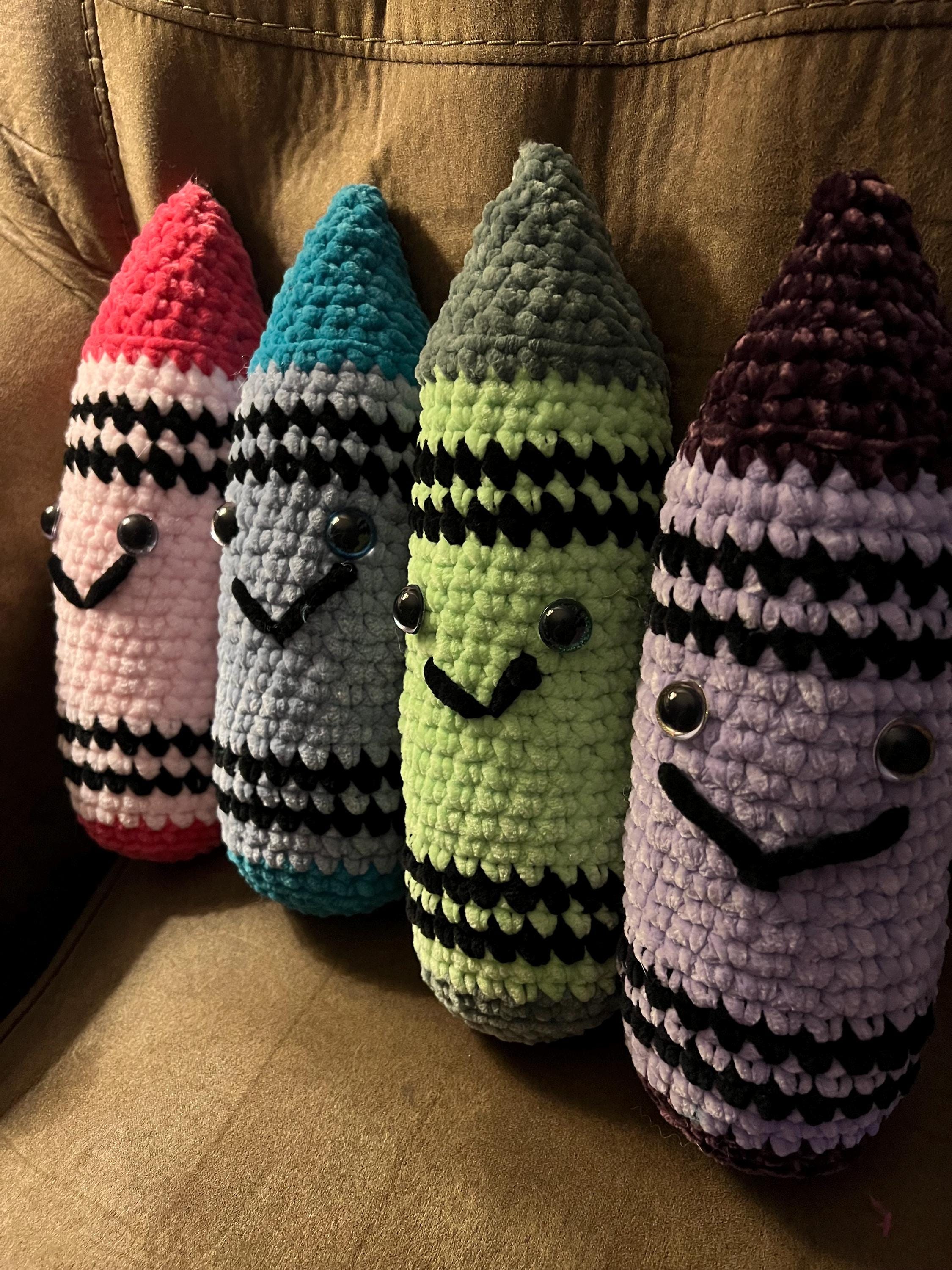 Plush Crayon | Crochet Crayon | Crayon Buddy | Crochet Toy | Crayon Toy ...