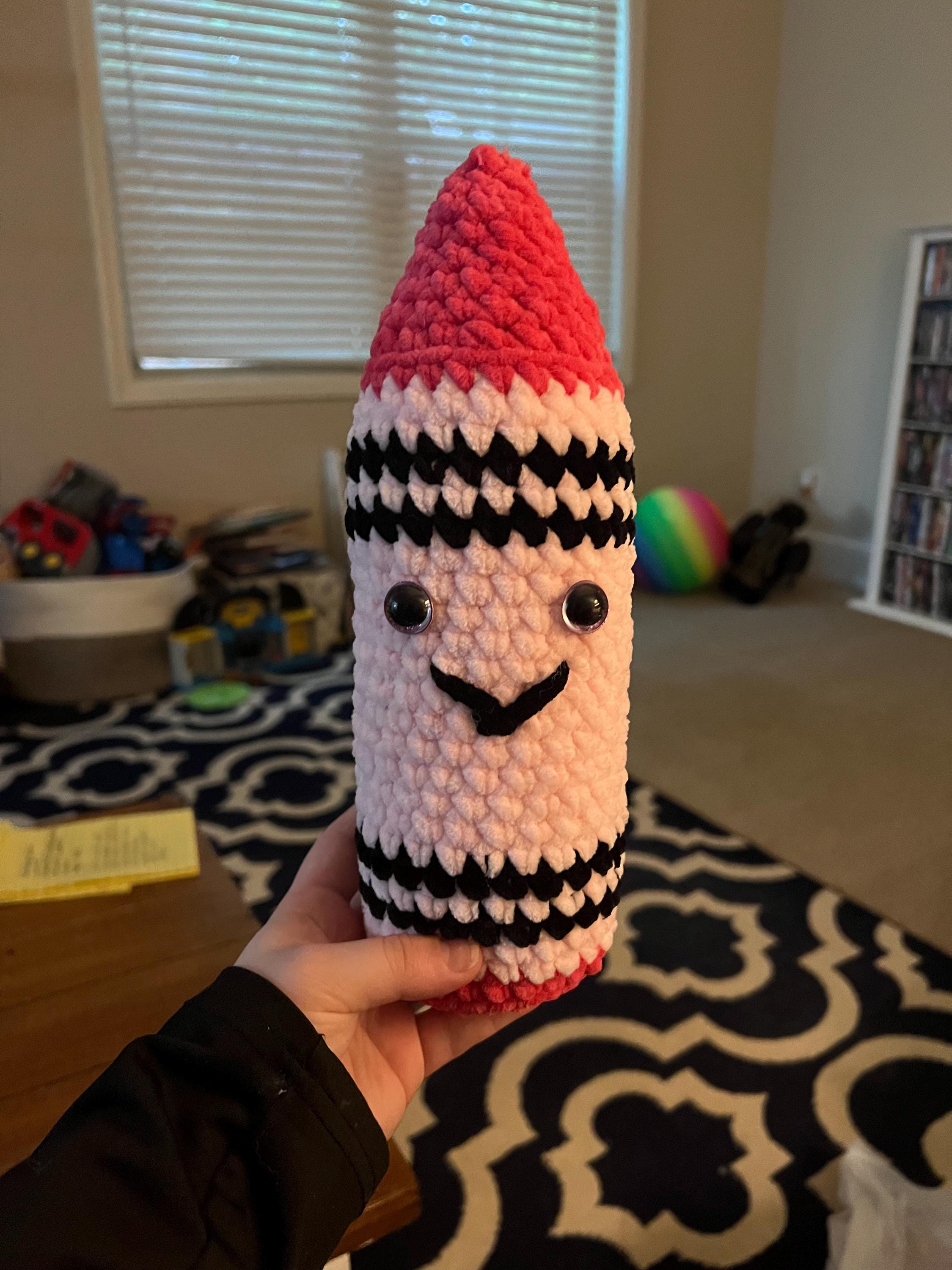 Plush Crayon | Crochet Crayon | Crayon Buddy | Crochet Toy | Crayon Toy ...