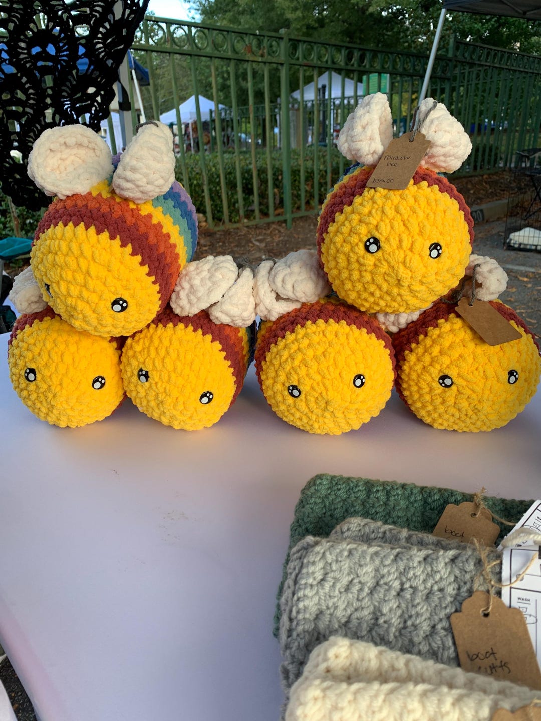 Rainbow Bee | Amigurumi Bee | Stuffed Bee | Crochet Bee | Crochet ...