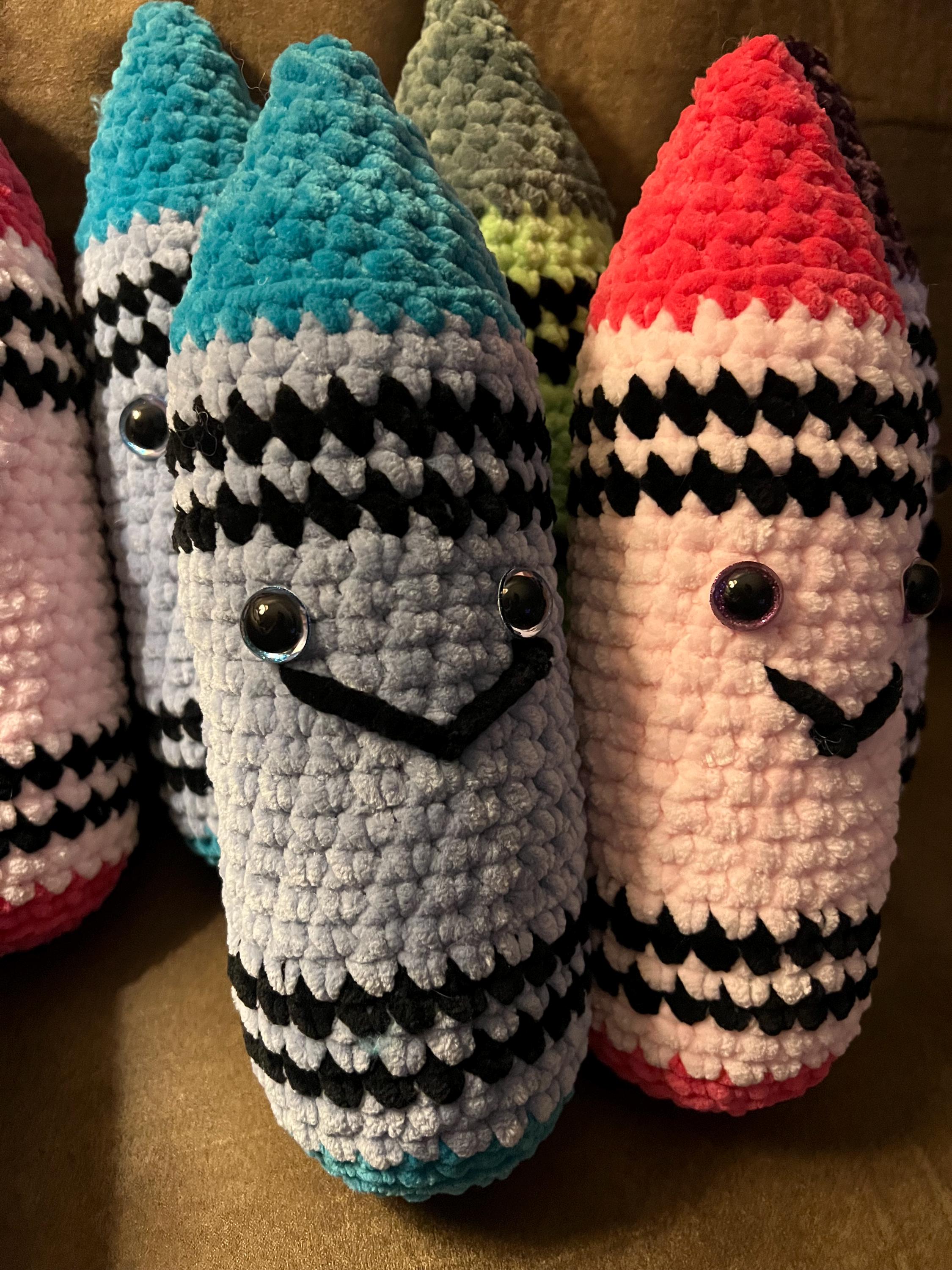 Plush Crayon | Crochet Crayon | Crayon Buddy | Crochet Toy | Crayon Toy ...
