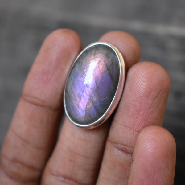 Labradorite Ring - Etsy