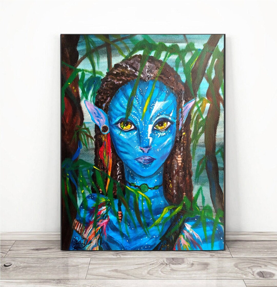 Original Art Neytiri / Avatar Original Painting / Acrylic on Canvas ...