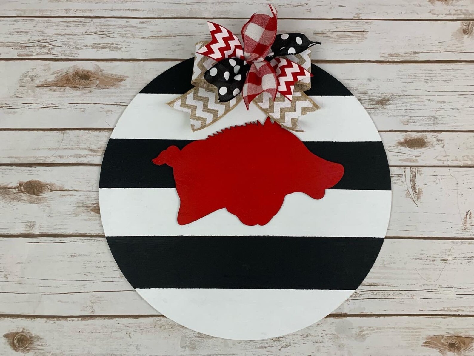 Arkansas Razorbacks Door Hanger Hogs Decor Arkansas Door Sign ...