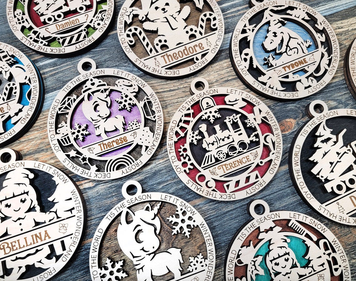 Tiny Tots Christmas Ornament/kids Ornament/custom - Etsy