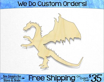 Laser cut dragon | Etsy