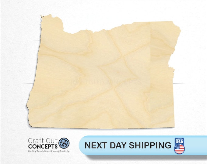 Oregon State Unfinished Wooden State Craft Decorable Shape, Any State ...
