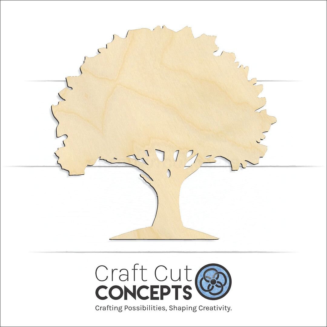 Oak Tree - Laser Cut Unfinished Wood Cutout Craft Shapes - Etsy