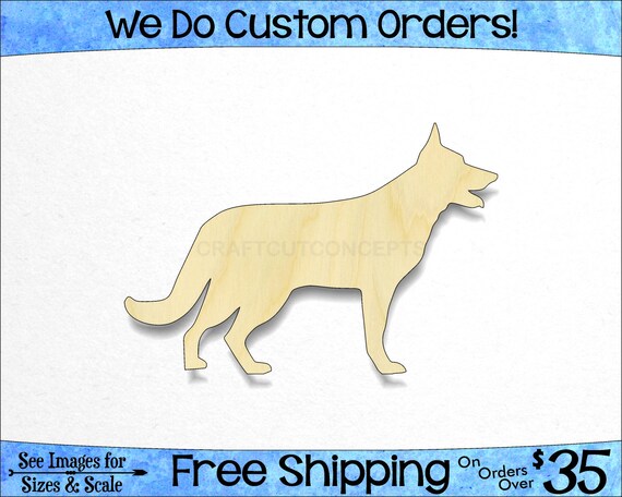 German Shepard Dog Cutout Large & Small Pick Size - Etsy