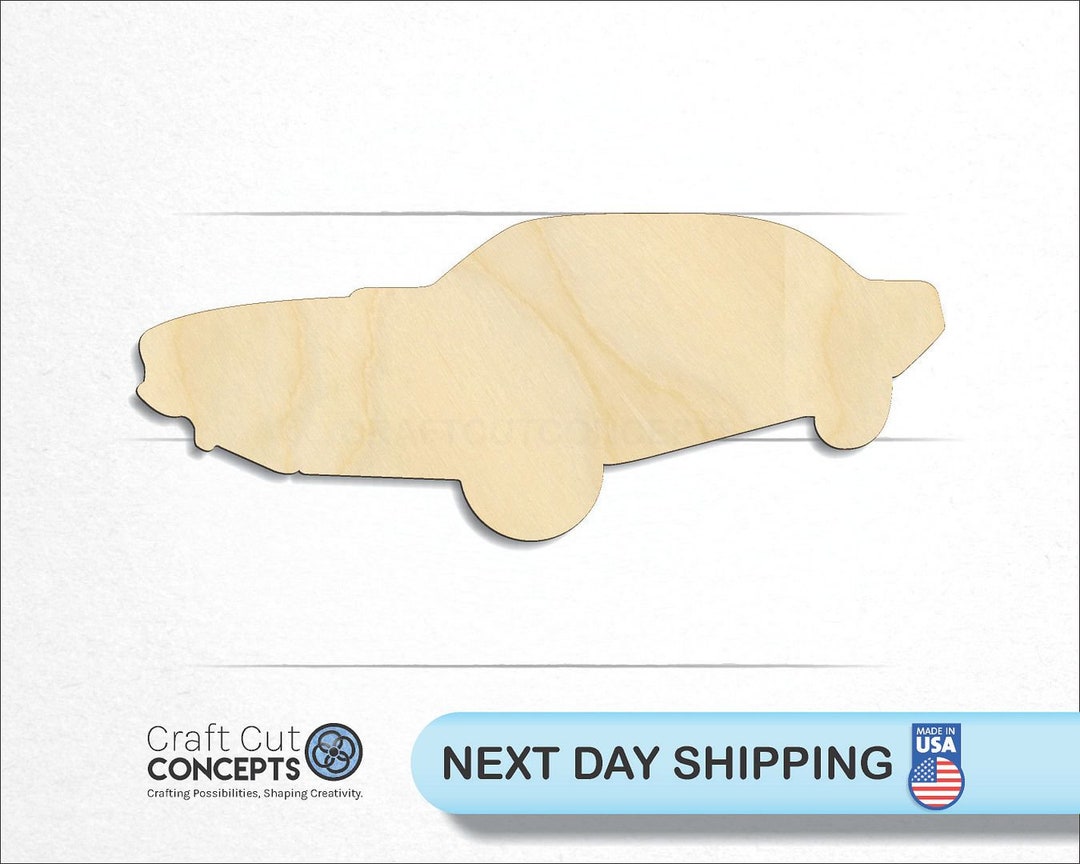 Classic Muscle Car - Laser Cut Unfinished Wood Cutout Craft Shapes - Etsy