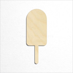 Popsicle Shape - Laser Cut Unfinished Wood Cutout Craft Shapes - Etsy