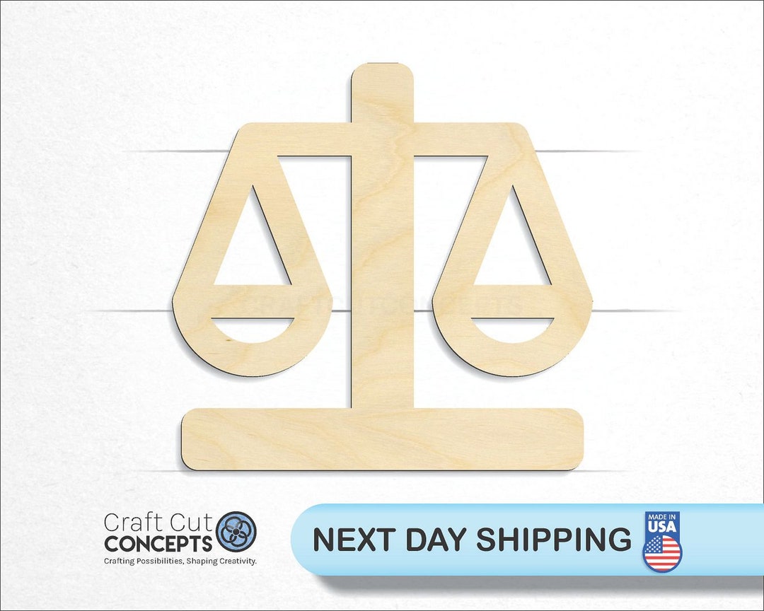 Legal Scale - Laser Cut Unfinished Wood Cutout Craft Shapes - Etsy