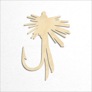 Fishing Fly - Laser Cut Unfinished Wood Cutout Craft Shapes - Etsy