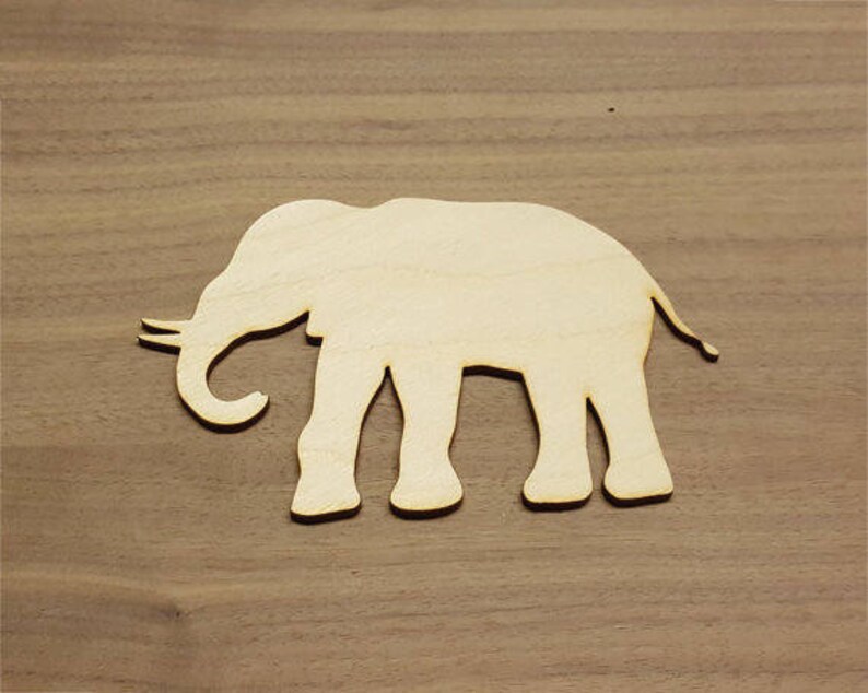 Elephant Shape African Wildlife Large & Small Pick Size - Etsy