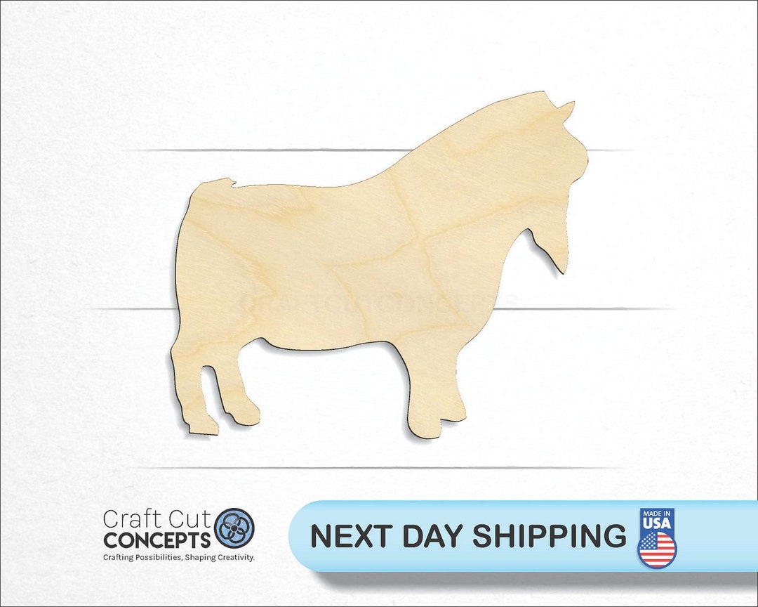 Bearded Pygmy Goat - Laser Cut Unfinished Wood Cutout Craft Shapes - Etsy