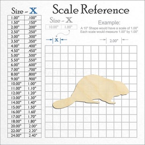Beaver Shape - Laser Cut Unfinished Wood Cutout Craft Shapes - Etsy