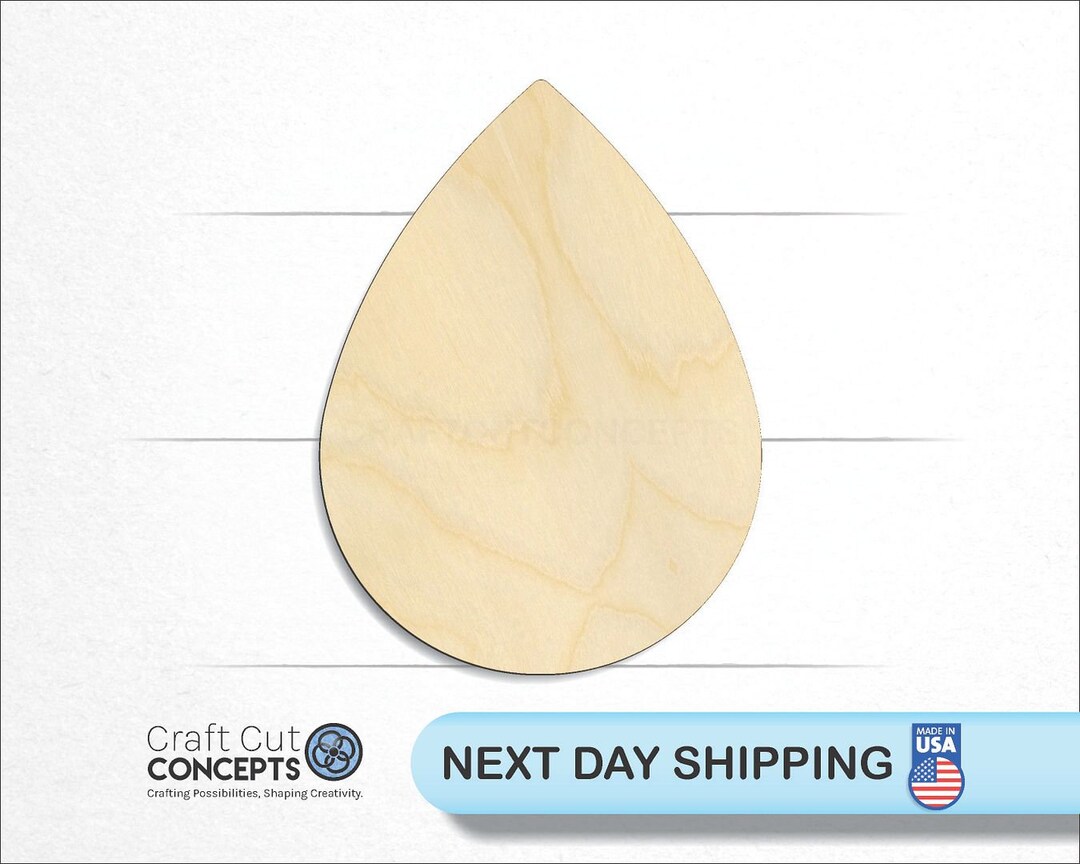 Rain Drop - Laser Cut Unfinished Wood Cutout Craft Shapes - Etsy