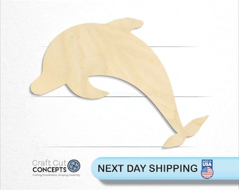 Dolphin Laser Cut Out Unfinished Wood Shape Craft Supply SEA29 - Etsy