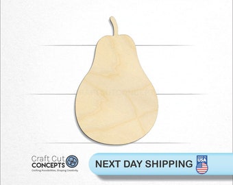 Pear Laser Cut Out Unfinished Wood Shape Craft Supply - Etsy