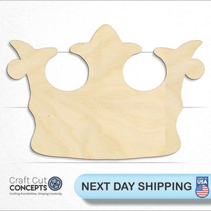 Crown Tiara - Laser Cut Unfinished Wood Cutout Craft Shapes - Etsy