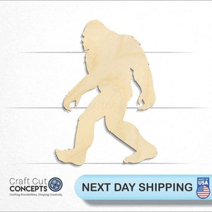 Bigfoot Sasquatch - Laser Cut Unfinished Wood Cutout Craft Shapes - Etsy
