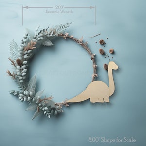 Baby Dinosaur Brontosaurus Laser Cut Unfinished Wood Cutout Craft ...