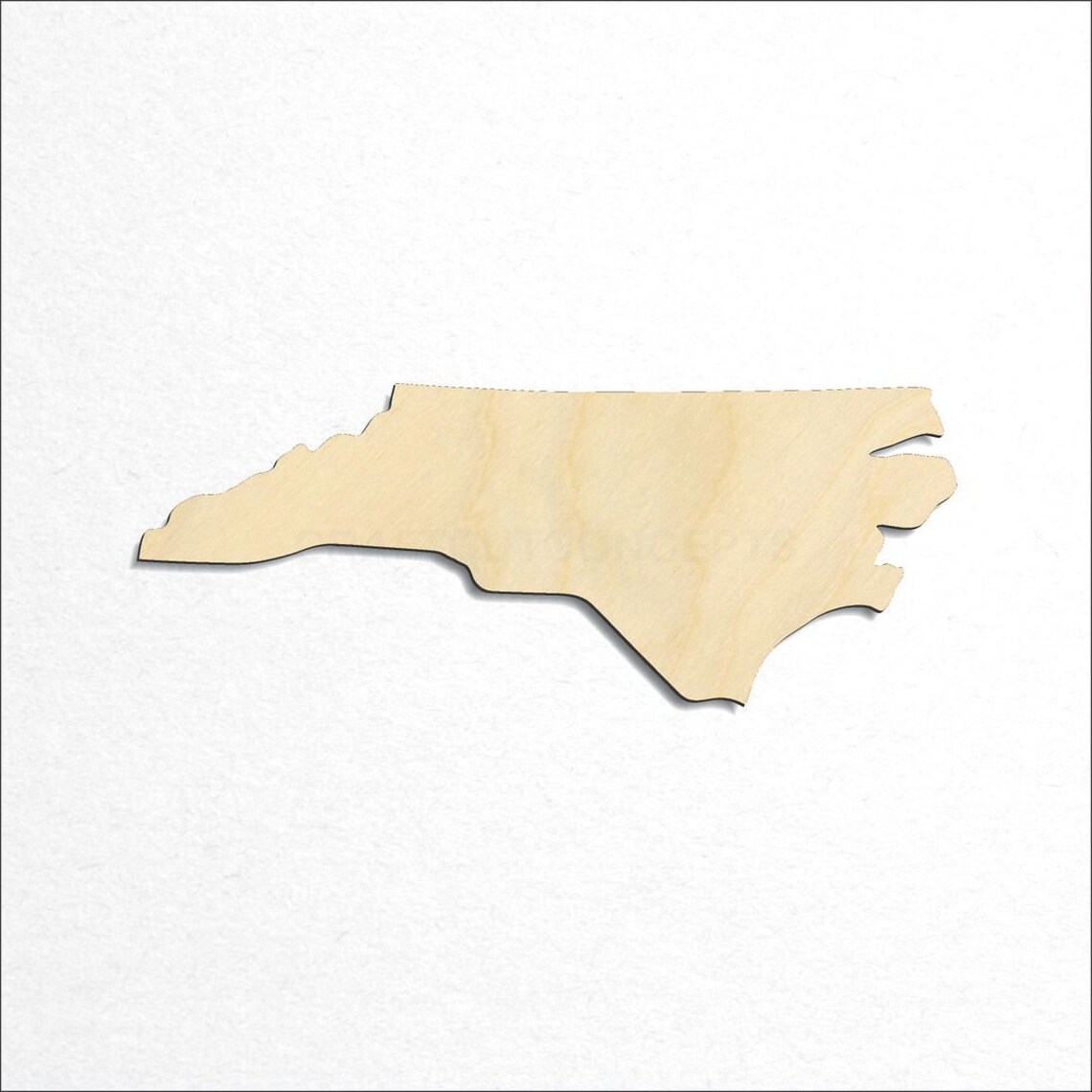 North Carolina NC State Crafty - Laser Cut Unfinished Wood Cutout Craft ...