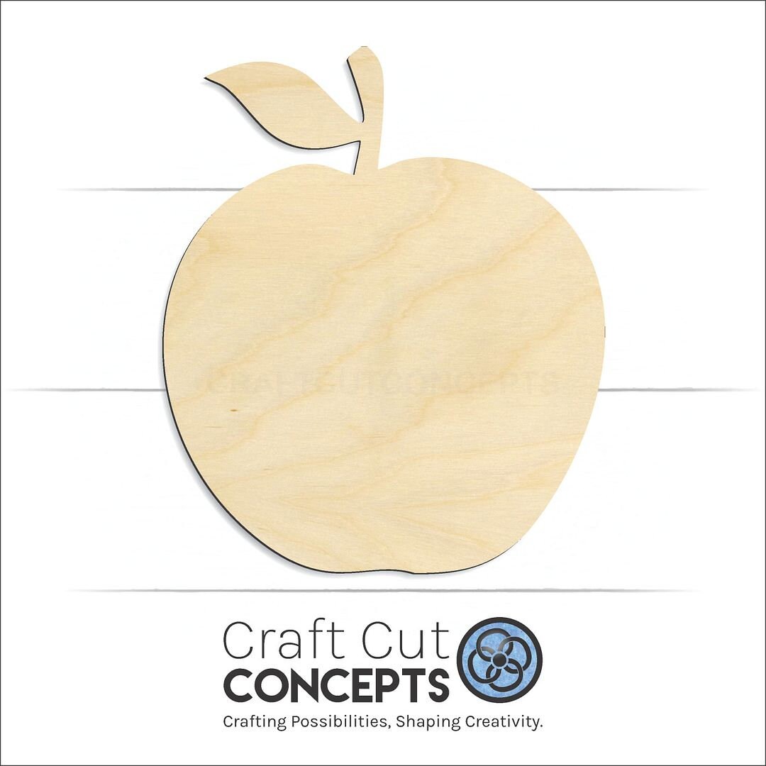 Apple Shape - Laser Cut Unfinished Wood Cutout Craft Shapes - Etsy