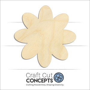 Daisy Flower Shape - Laser Cut Unfinished Wood Cutout Craft Shapes - Etsy