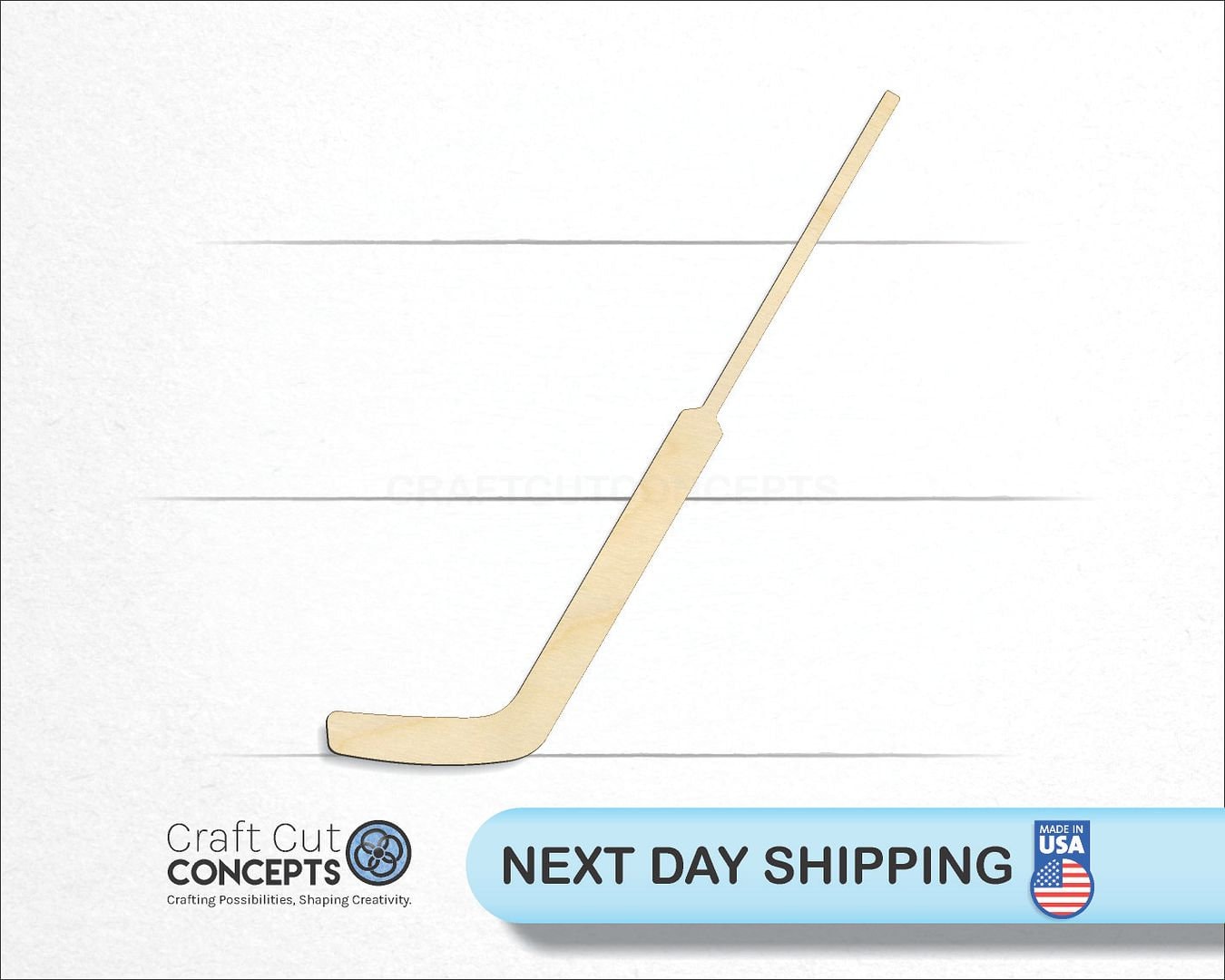 Goalie Hockey Stick - Laser Cut Unfinished Wood Cutout Craft Shapes - Etsy