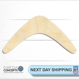 Boomerang Shape - Laser Cut Unfinished Wood Cutout Craft Shapes - Etsy
