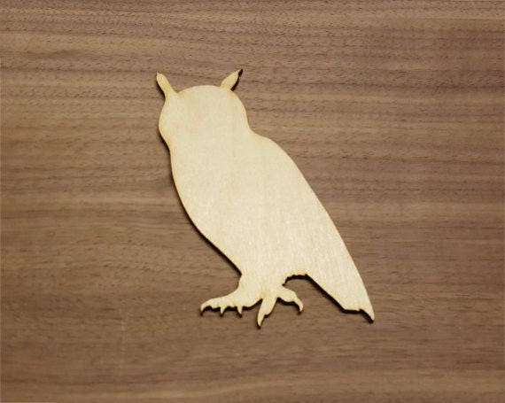 Owl Shape Woodland Wildlife Large & Small Pick Size | Etsy
