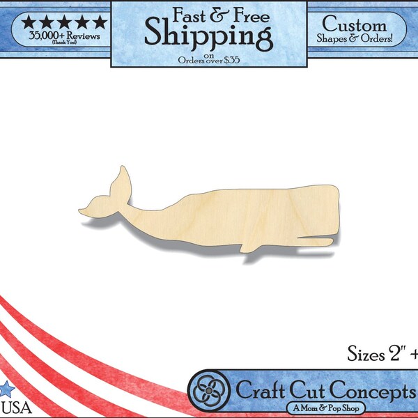 Whale Wood Cutout - Etsy