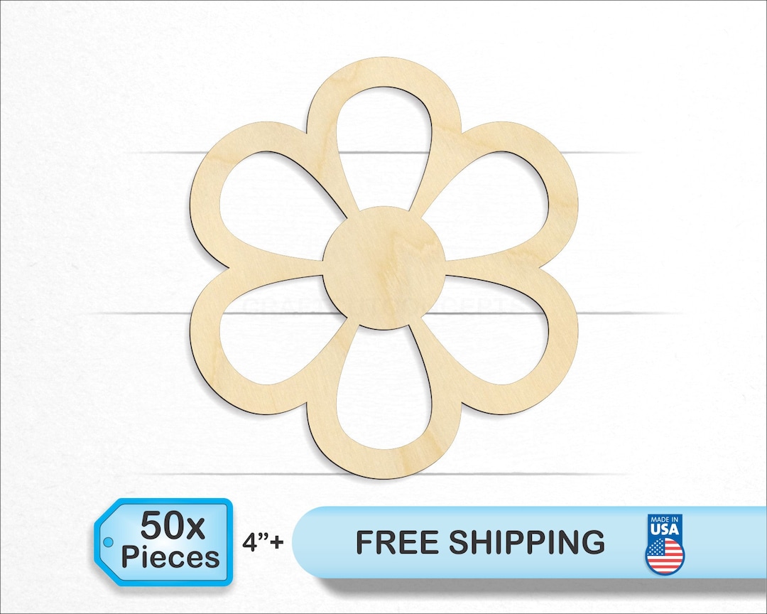 Daisy Flower Package - Laser Cut Unfinished Wood Cutout Craft Shape - Etsy
