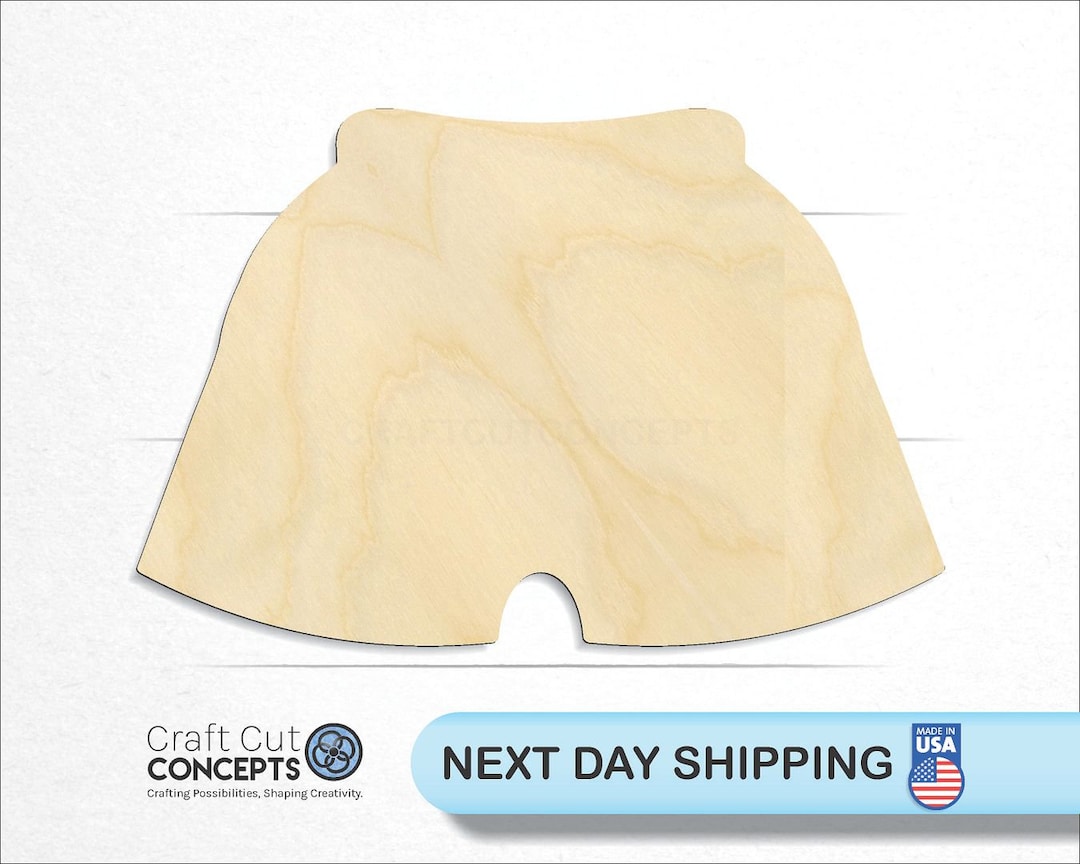 Shorts Swim Trunks - Laser Cut Unfinished Wood Cutout Craft Shapes - Etsy