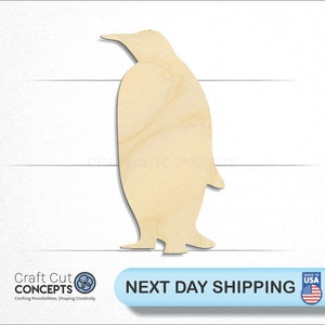 Emperor Penguin - Laser Cut Unfinished Wood Cutout Craft Shapes - Etsy