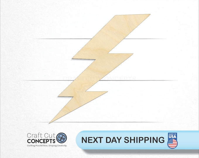 Zeus Lightening Bolt Laser Cut Unfinished Wood Cutout Craft Shapes - Etsy